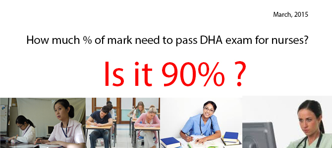 How much % of mark need to pass DHA exam for nurses? - Nursing Jobs